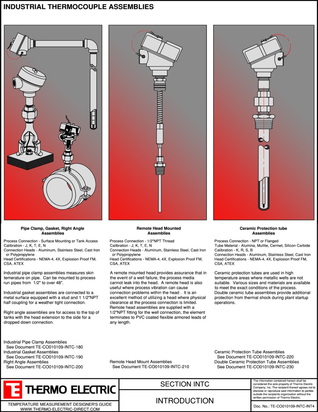 Industrial Thermocouple - Thermo Electric Company, Inc.