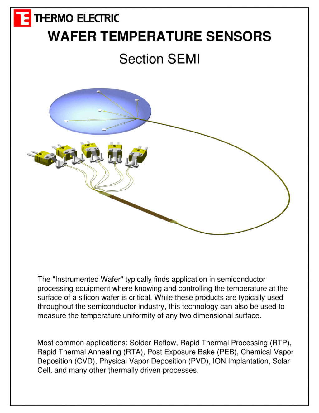 Wafer Temperature Sensors - Thermo Electric Company, Inc.